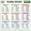 SS1 English Language Third Term: Plural forms of Nouns; Characteristics ...